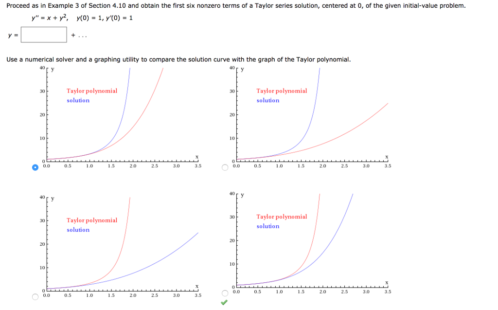 Solved Proceed as in Example 3 of Section 4.10 and obtain | Chegg.com