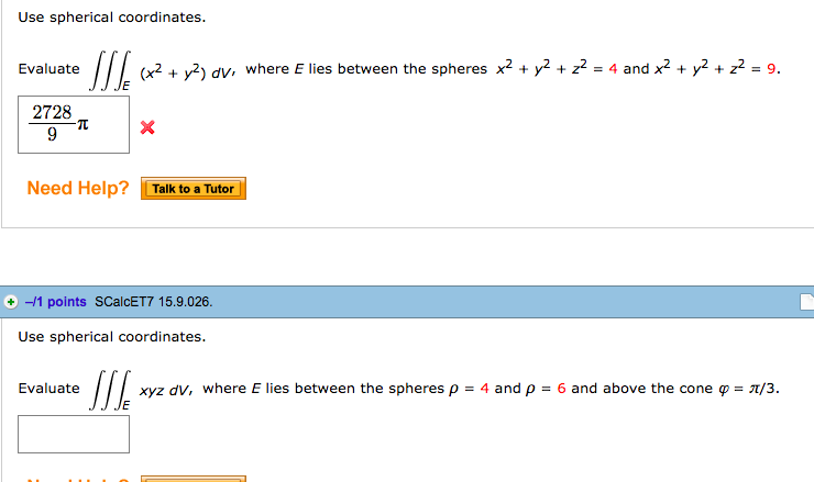 Solved Use spherical coordinates Evaluate (2+y)dvi where E | Chegg.com Solved Use spherical coordinates Evaluate (2+y)dvi where E | Chegg.com
