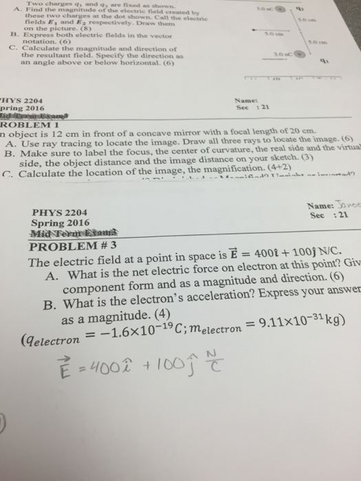 Solved Two charges q1 and q2 are fixed as shown. Find the | Chegg.com Solved Two charges q1 and q2 are fixed as shown. Find the | Chegg.com