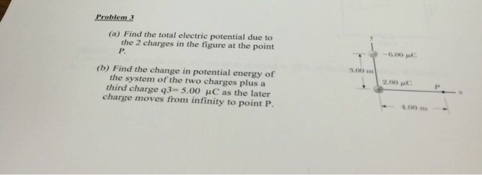 Solved Find the total electric potential due to the 2 | Chegg.com