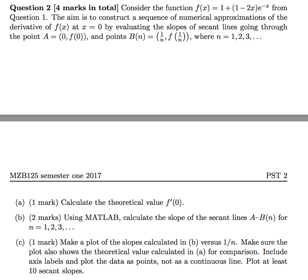 Solved Consider the function f(x) = 1 + (1 - 2x)e^-x from | Chegg.com