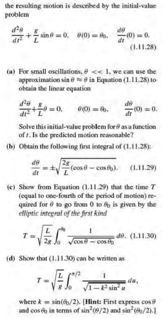 Solved A simple pendulum consists of a particle of mass m | Chegg.com