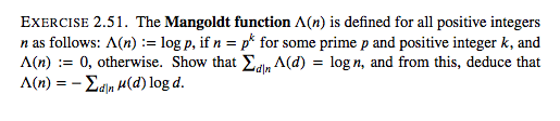 Solved The Mangoldt function Lambda(n) is defined for all | Chegg.com
