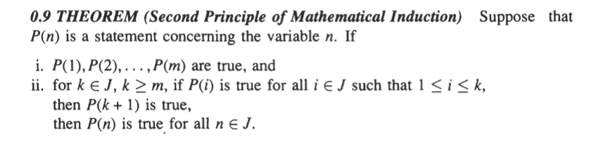 Solved 0.9 THEOREM (Second Principle of Mathematical | Chegg.com