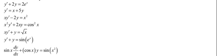 Solved: Solve The Differential Equations Y' + 2y = 2e^x Y'... | Chegg.com