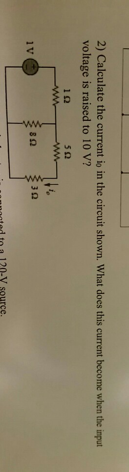 Solved 2) Calculate the current io in the circuit shown. | Chegg.com