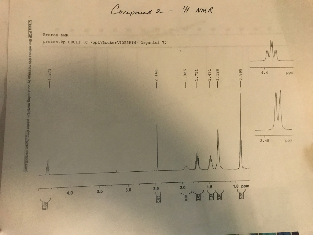 Solved Attached is a set of spectra (IR, 1H NMR, 13C NMR, | Chegg.com