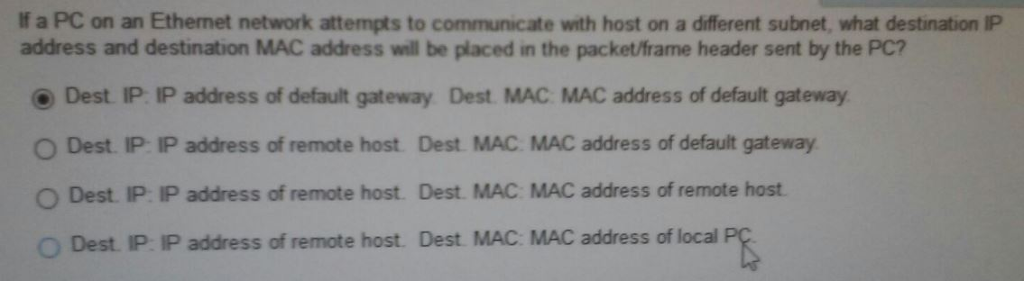 Solved If a PC on an Ethernet network attempts to | Chegg.com