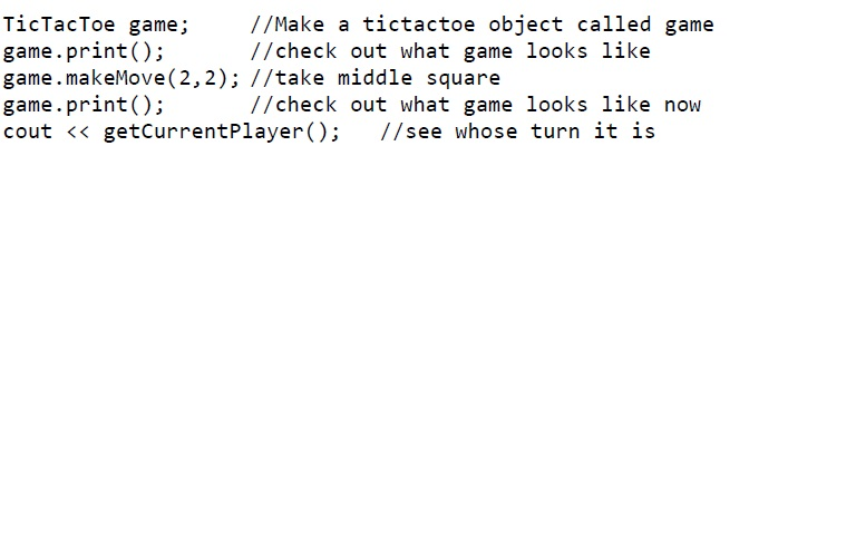 Solved Implement The Class Tictactoe Shown Below Write A H