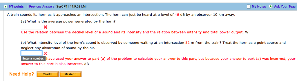 Solved 0 1 Points Previous Answers Sercp11 14 P 021 Mi My