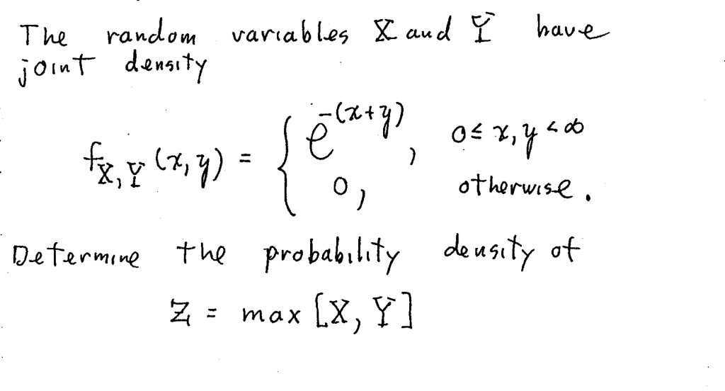 Solved The random variable X and Y have joint density | Chegg.com