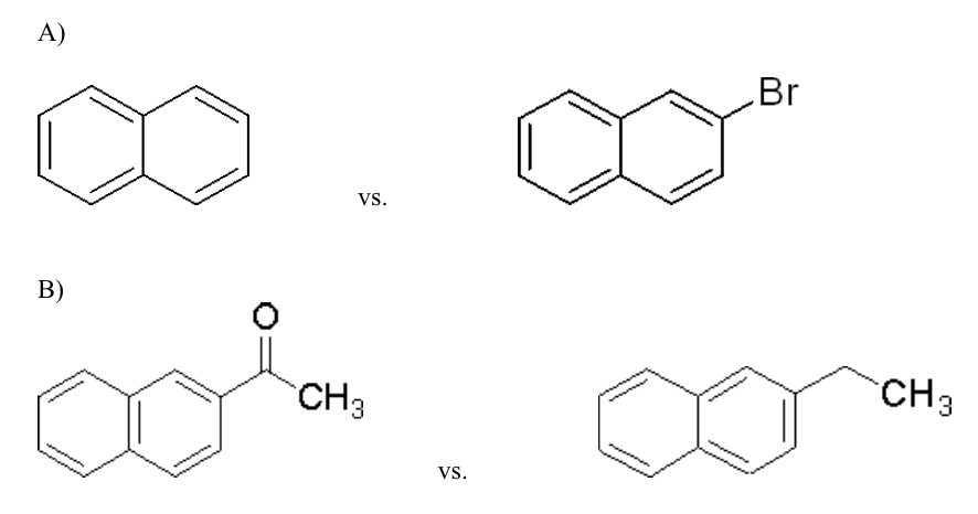 Solved In each of the following two cases, which compound | Chegg.com