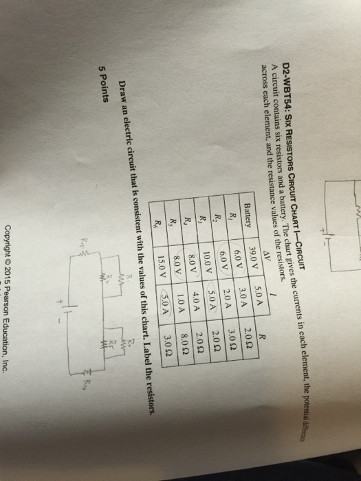 Solved A circuit contains six resistors and a battery . The | Chegg.com