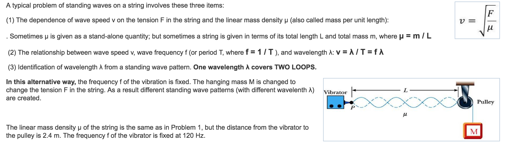 Solved A typical problem of standing waves on a string | Chegg.com