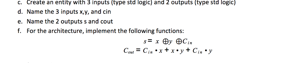 Solved I am currently being introduced to VHDL and am | Chegg.com