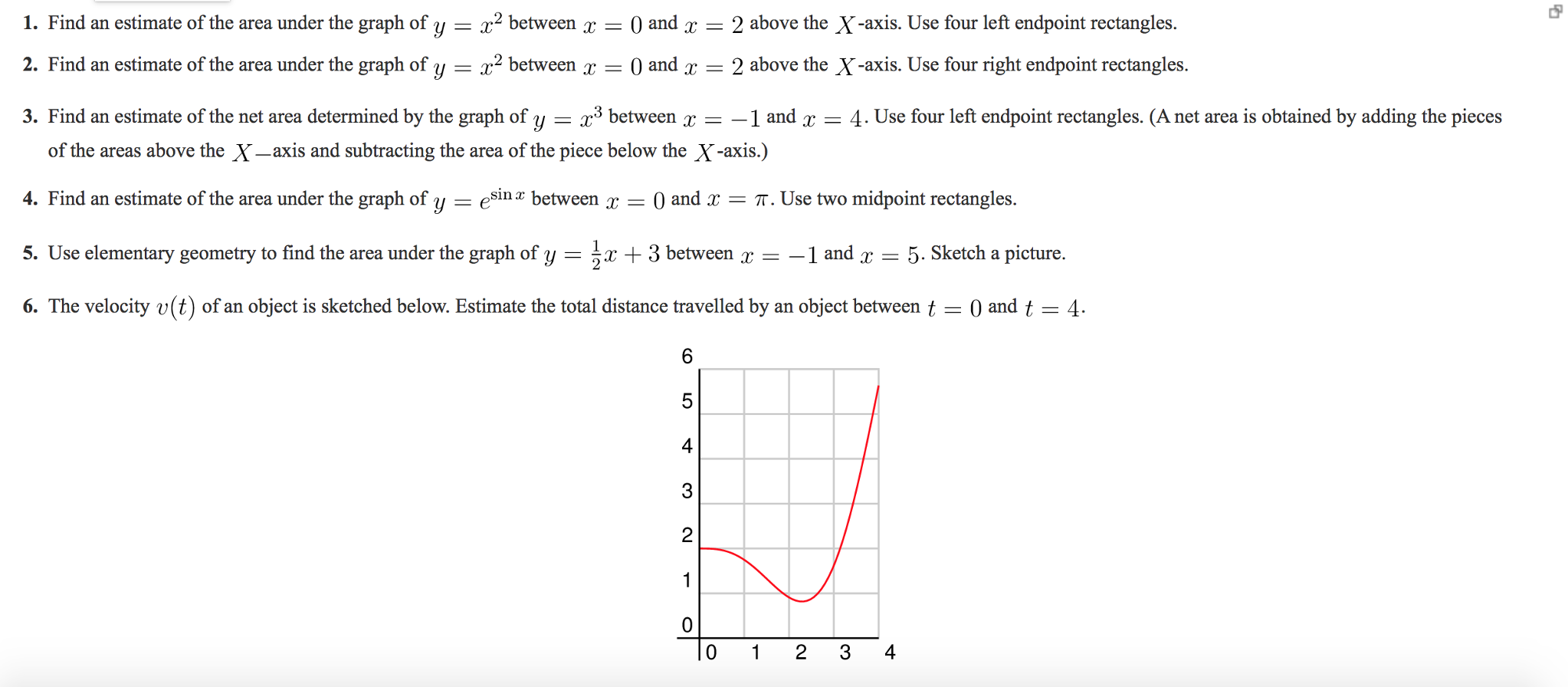 Solved Find an estimate of the area under the graph of y = | Chegg.com