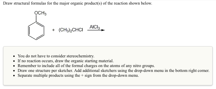 Solved Draw structural formulas for the major organic | Chegg.com