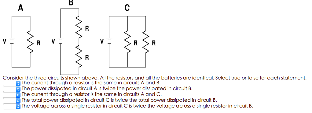 Solved Consider the three circuits shown above. All the | Chegg.com