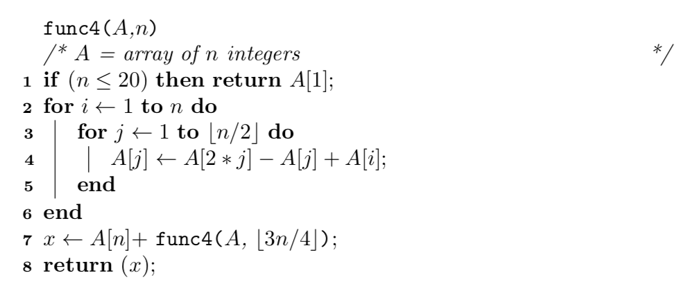 Solved Write A Recurrence Relation Describing The Worst Case