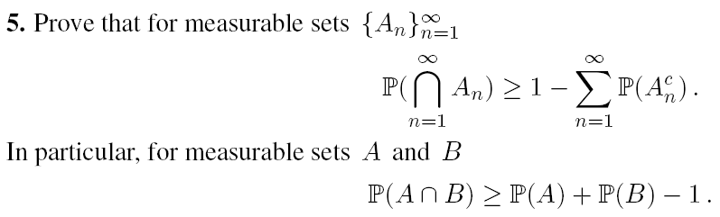 Solved Prove that for measurable sets {A_n} infinity_n = 1 | Chegg.com