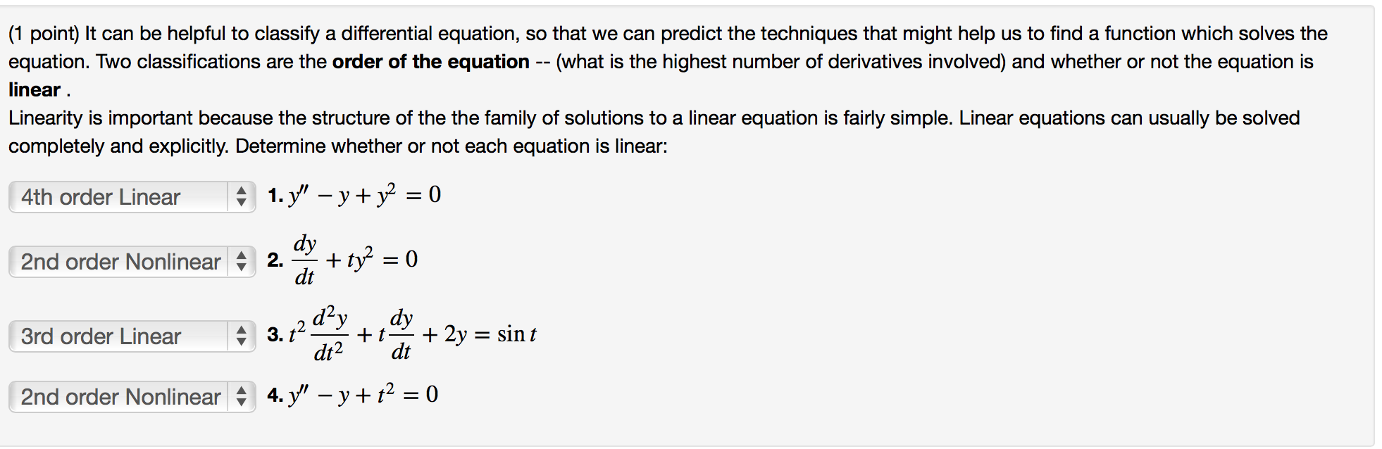 Solved (1 point) Check by differentiation that y = 5 cos t + | Chegg.com Solved (1 point) Check by differentiation that y = 5 cos t + | Chegg.com