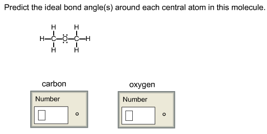 Solved Predict the ideal bond angle(s) around each central | Chegg.com