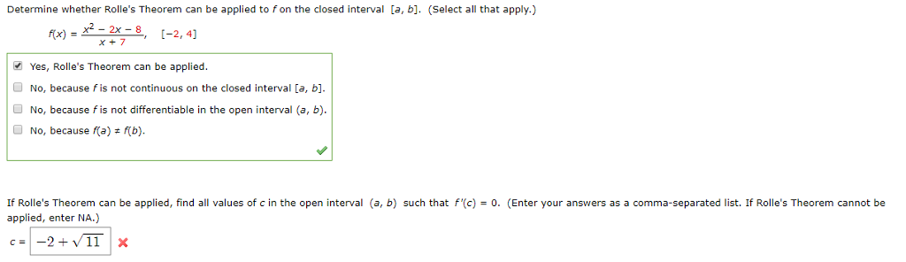 Solved Determine whether Rolle's Theorem can be applied to | Chegg.com