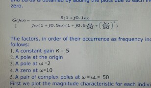 Solved from this how did he got a pair of complex poles =50 | Chegg.com