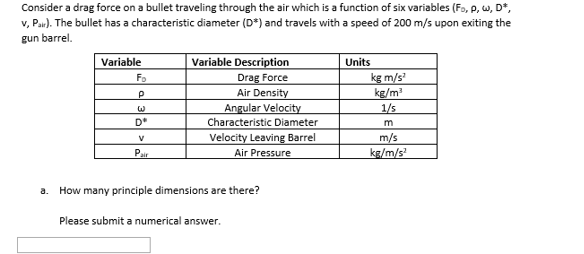 Solved Consider a drag force on a bullet traveling through | Chegg.com
