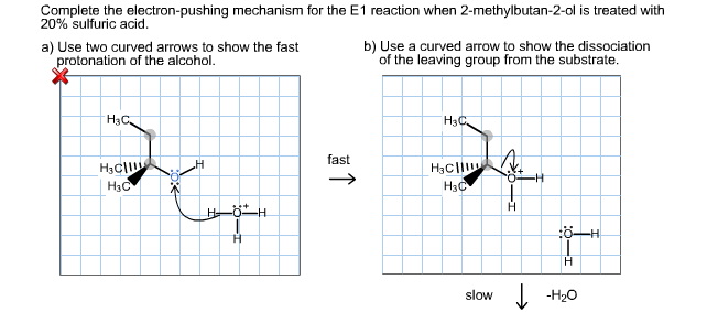Solved Complete the electron-pushing mechanism for the E1 | Chegg.com
