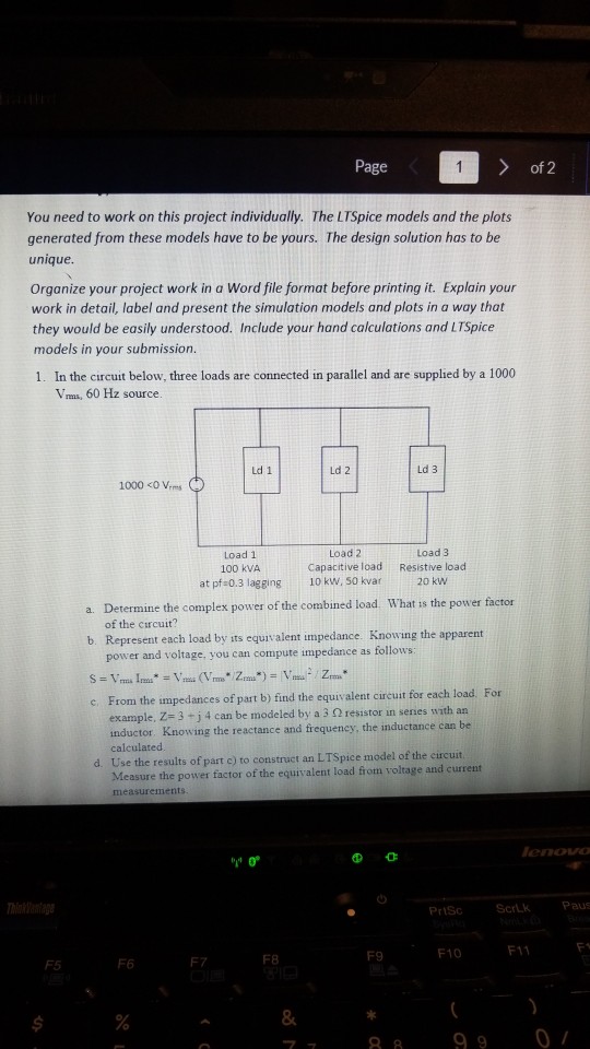 Solved Page of 2 You need to work on this project | Chegg.com