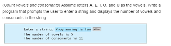 Solved Assume letters A, E, I, O, and U as the vowels. Write | Chegg.com