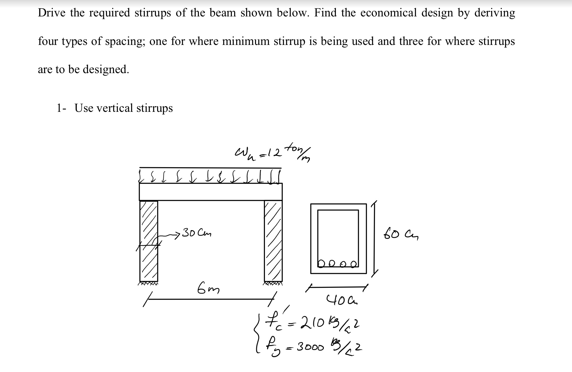 design of reinforced concrete structures Drive the | Chegg.com