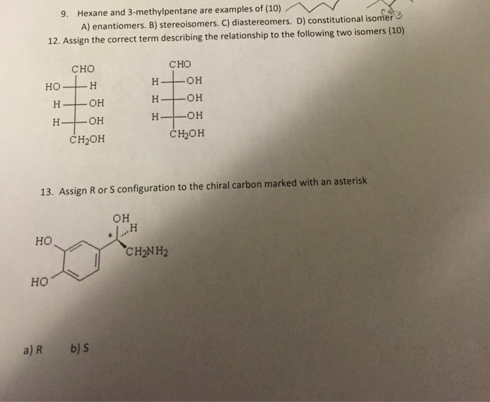 Solved Hexane and 3-methylpentane are examples of A) | Chegg.com