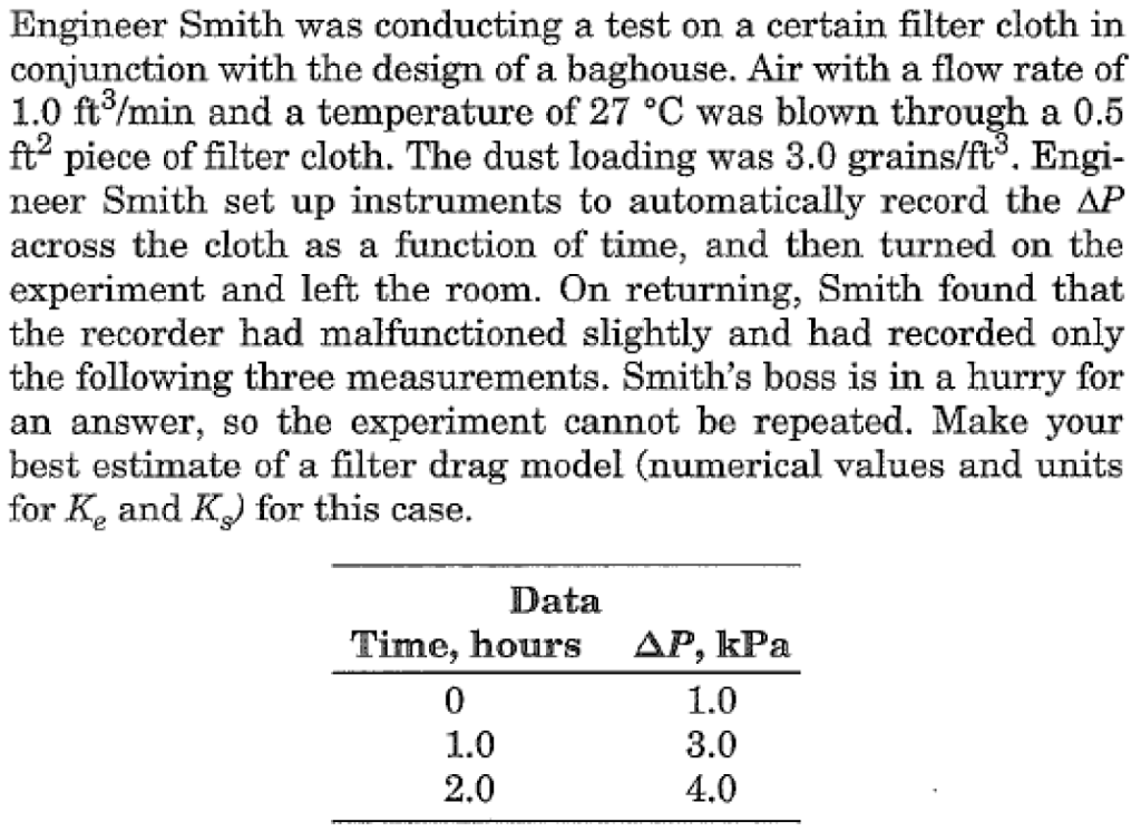 Engineer Smith was conducting a test on a certain | Chegg.com