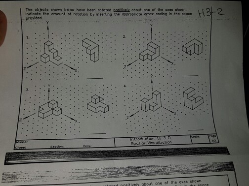 Solved The objects shown below have been rotated positively | Chegg.com