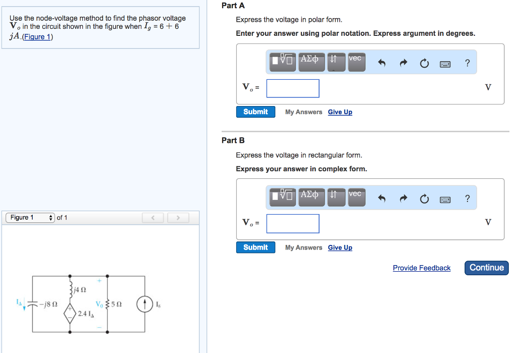 Solved Use the node-voltage method to find the phasor | Chegg.com