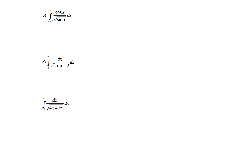 Solved Improper integrals Present each improper integral as | Chegg.com
