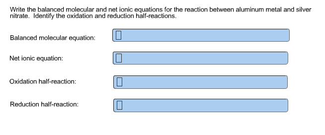 Solved Write the balanced molecular and net ionic equations | Chegg.com
