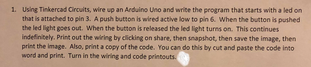 Using Tinkercad Circuits, wire up an Arduino Uno and | Chegg.com