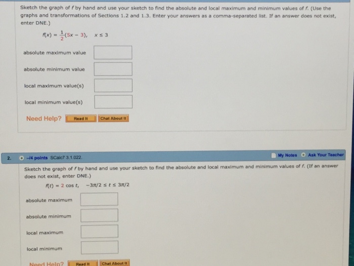 Solved Sketch the graph of f by hand and use your sketch to | Chegg.com