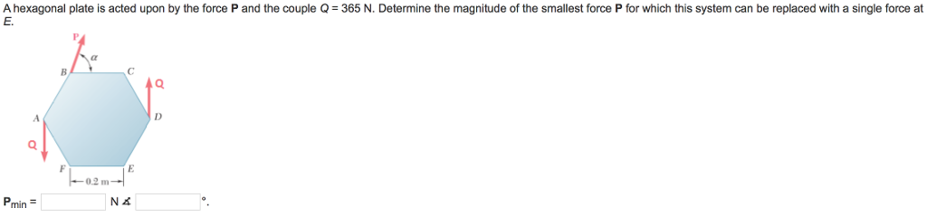 Solved A hexagonal plate is acted upon by the force P and | Chegg.com