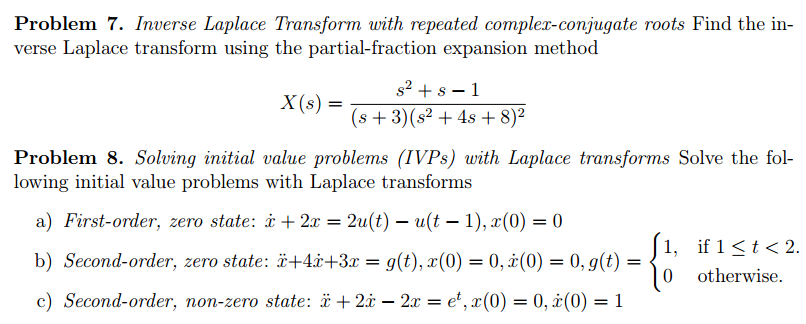Solved Inverse Laplace Transform with repeated | Chegg.com