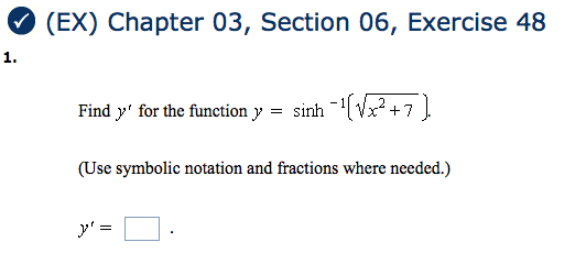 Solved I need 5 Hyperbolic function questions | Chegg.com