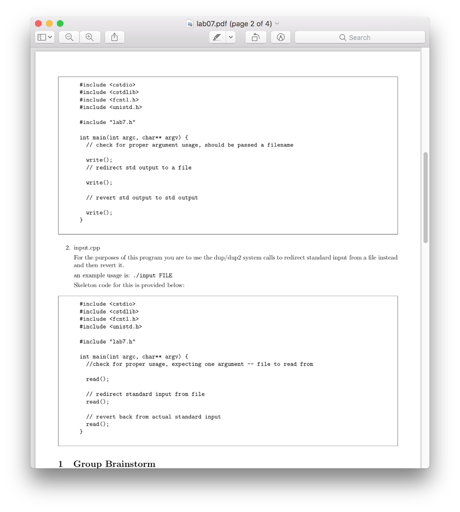 Must be done in C++ and use the skeleton code | Chegg.com