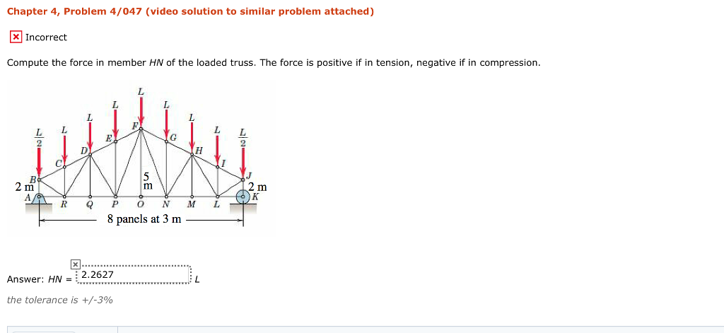 Solved Chapter 4, Problem 4/047 (video solution to similar | Chegg.com