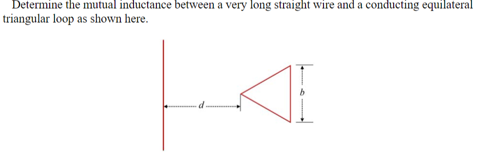 Solved Determine the mutual inductance between a very long | Chegg.com