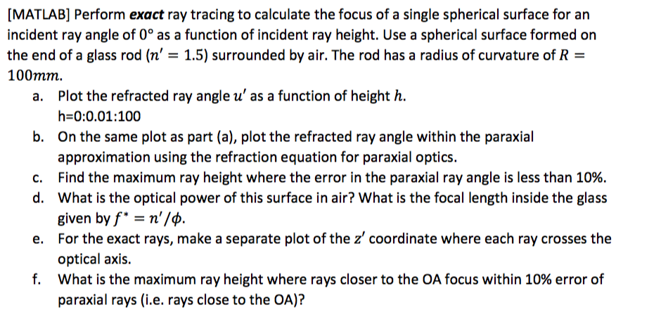 [matlab] Perform Exact Ray Tracing To Calculate The