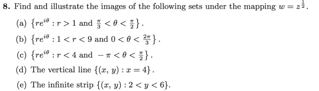 Solved Find and illustrate the images of the following sets | Chegg.com