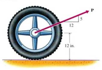 Solved The wheel shown is being pulled forward by constant | Chegg.com